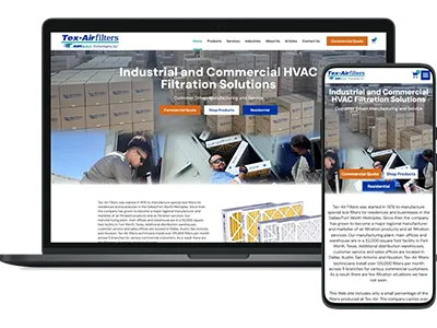 Case Study for HVAC Filtration Company in Dallas - Red Spot Design