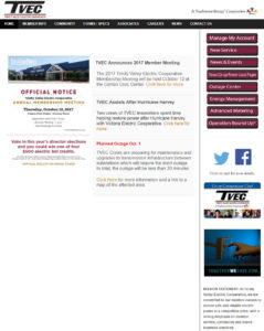 New Website for Trinity Valley Electric Co-op - Red Spot Design